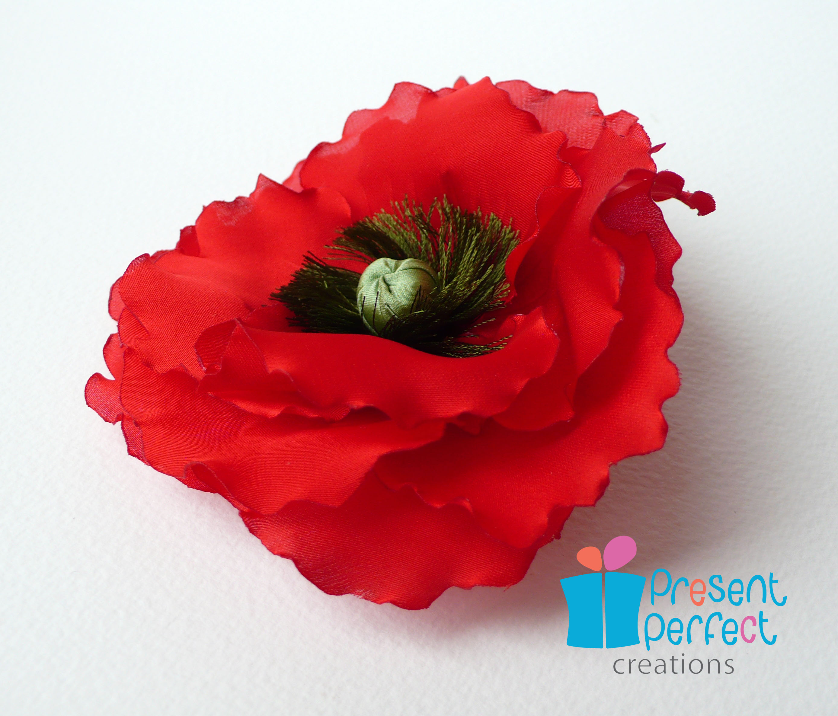 Red Poppy Corsage, Veteran Poppy Flower, Remembrance Poppy on Luulla