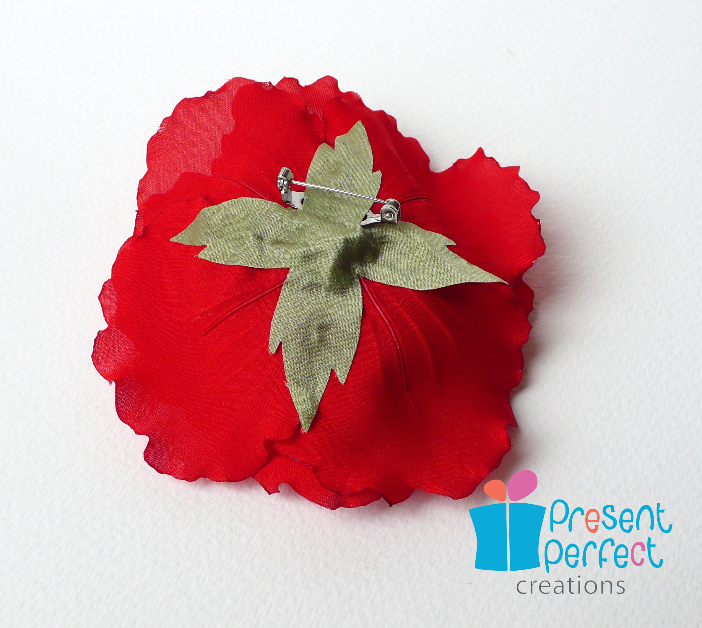Red Poppy Corsage, Veteran Poppy Flower, Remembrance Poppy on Luulla